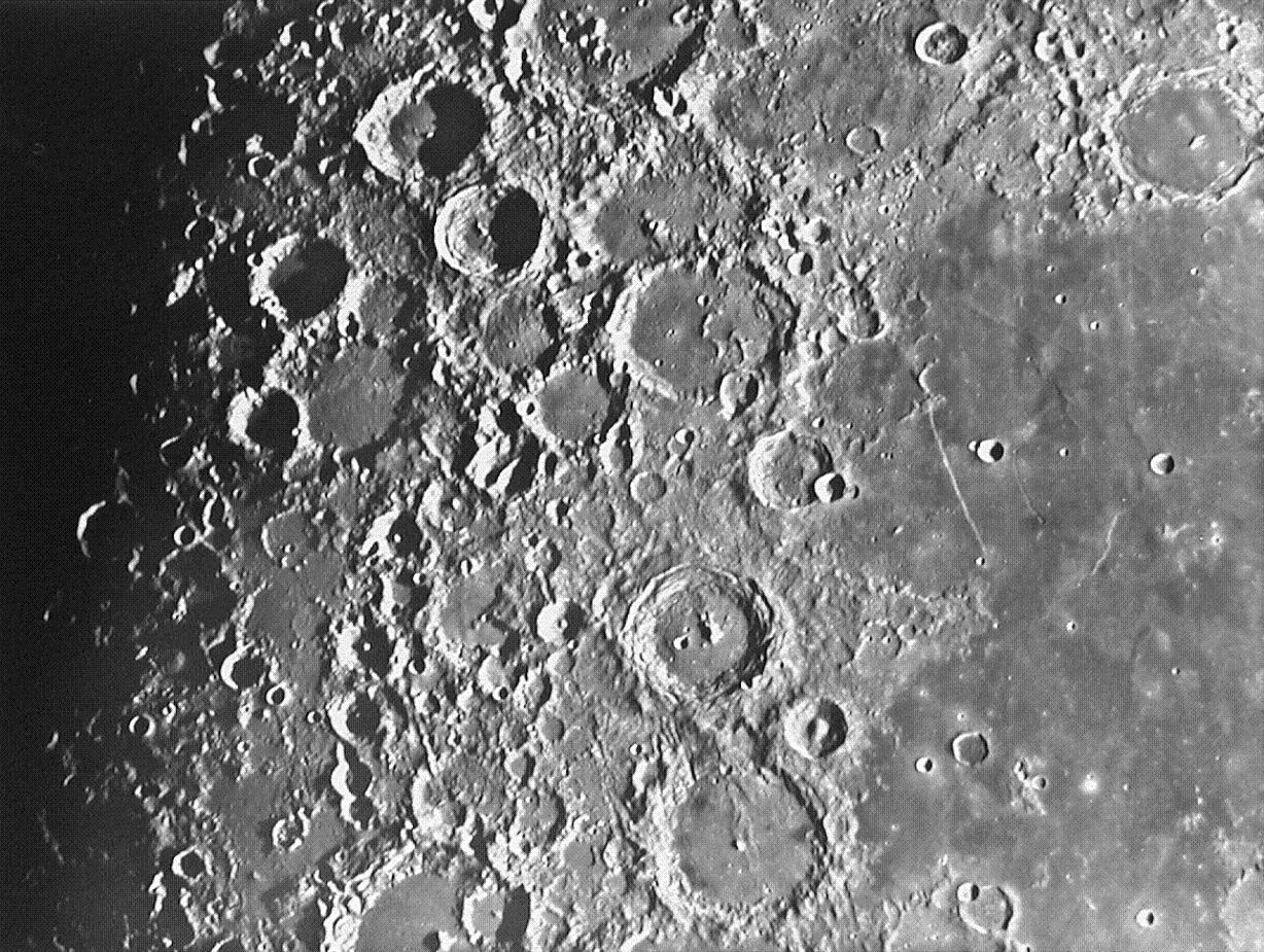 Figure 5. Craters on the Moon. Courtesy NASA/JPL. Figure 5. Craters on the Moon. Courtesy NASA/JPL.